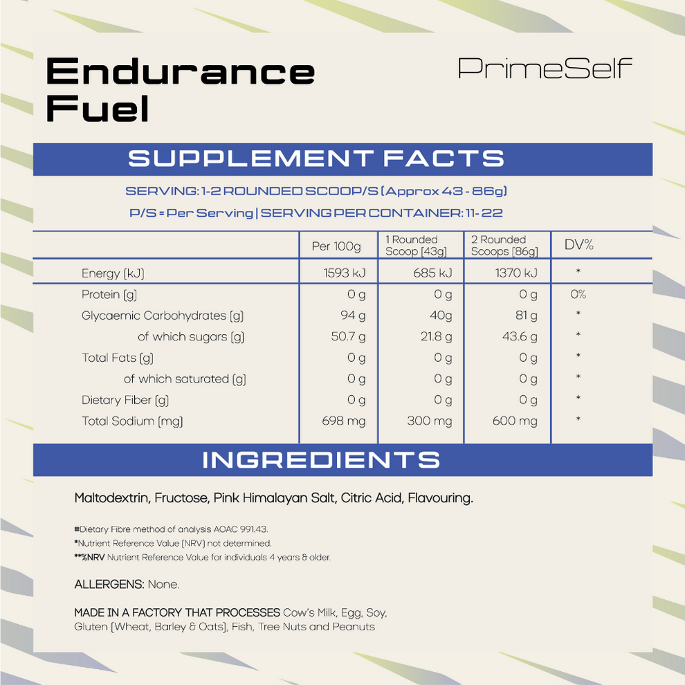Endurance Fuel | Electrolytes & Carbs | PrimeSelf