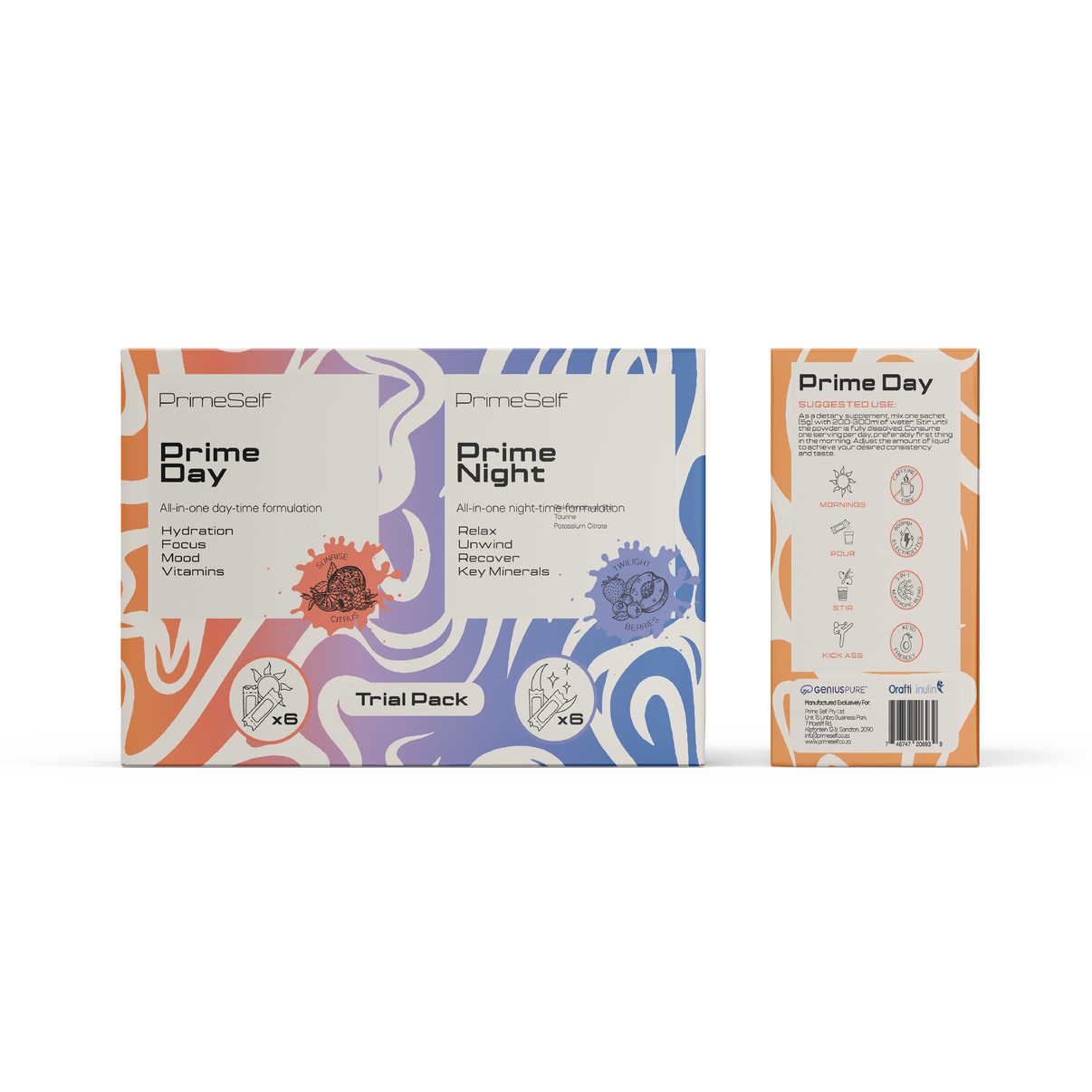 Prime Day & Night Trial Pack | 12 Sachets | PrimeSelf