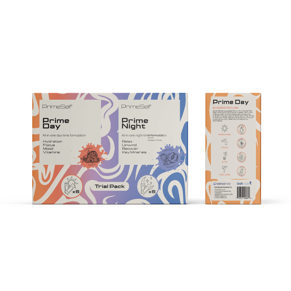 Prime Day & Night Trial Pack | 12 Sachets | PrimeSelf